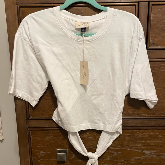 Universal Thread | Tops | Universal Thread White Tie Back Tee | Poshmark